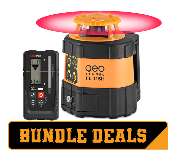 geo-Fennel FL 115H Horizontal Rotating Laser Level with Receiver