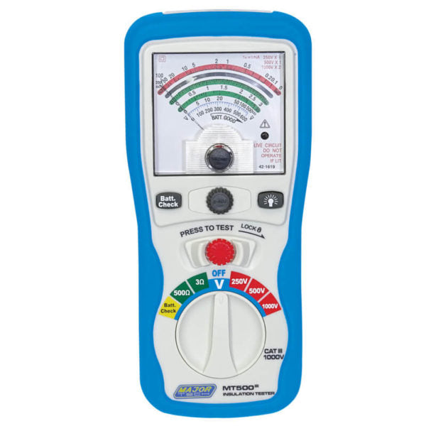 Major Tech MT500 1000V Analogue Insulation Tester
