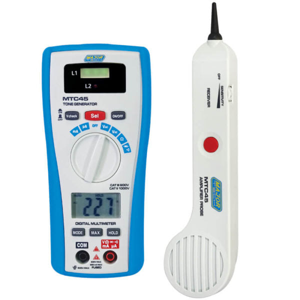 Major Tech MTC45 2-In-1 Tone & Probe Generator and Multimeter